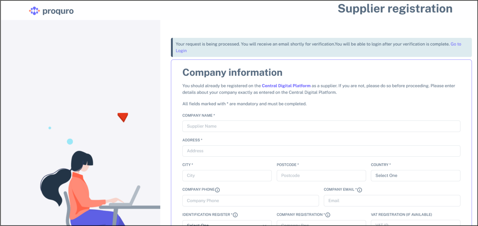 Supplier Self-Registration – Proquro Help